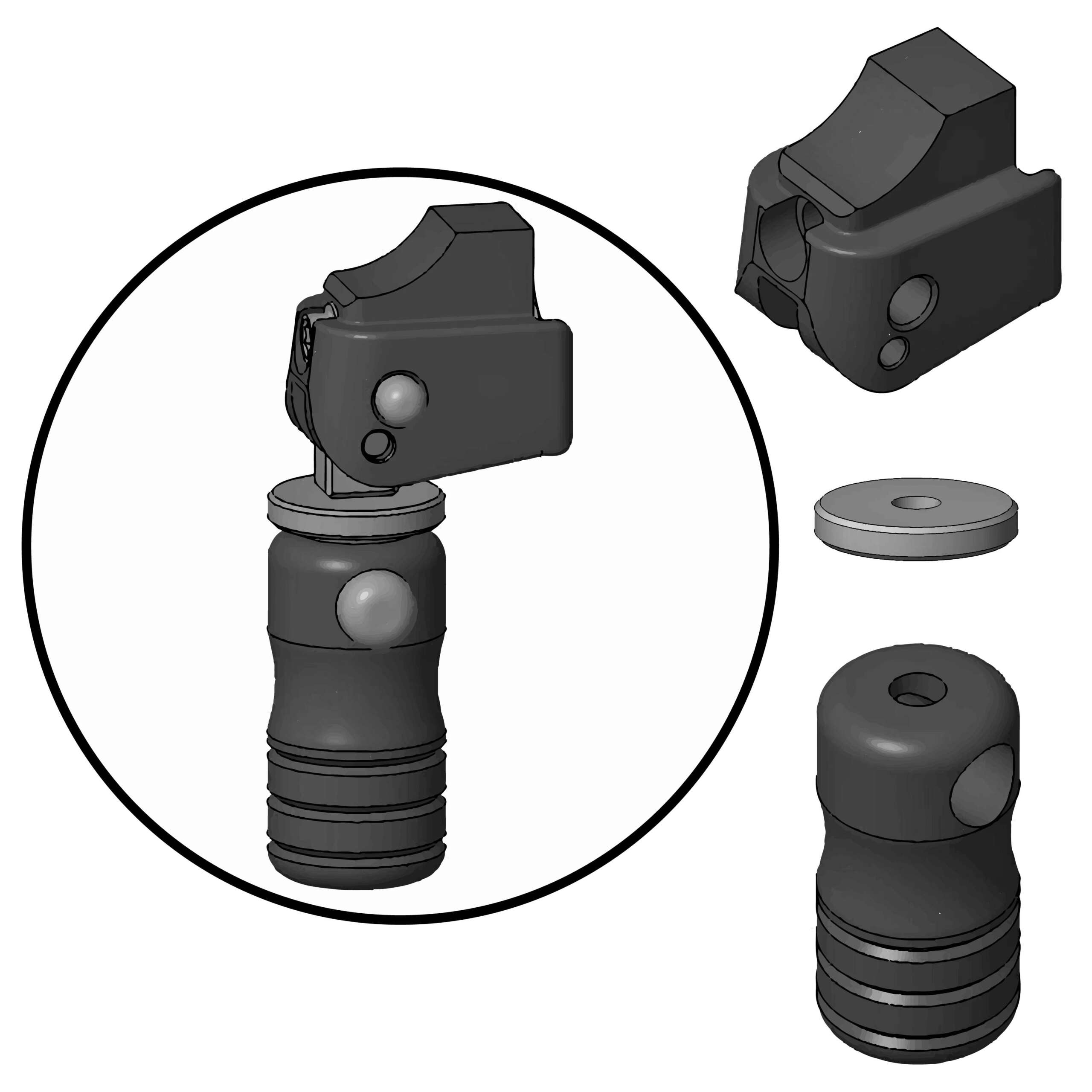 Accuracy International / Sako Accu-Shot Monopods - Unassembled | B&T ...