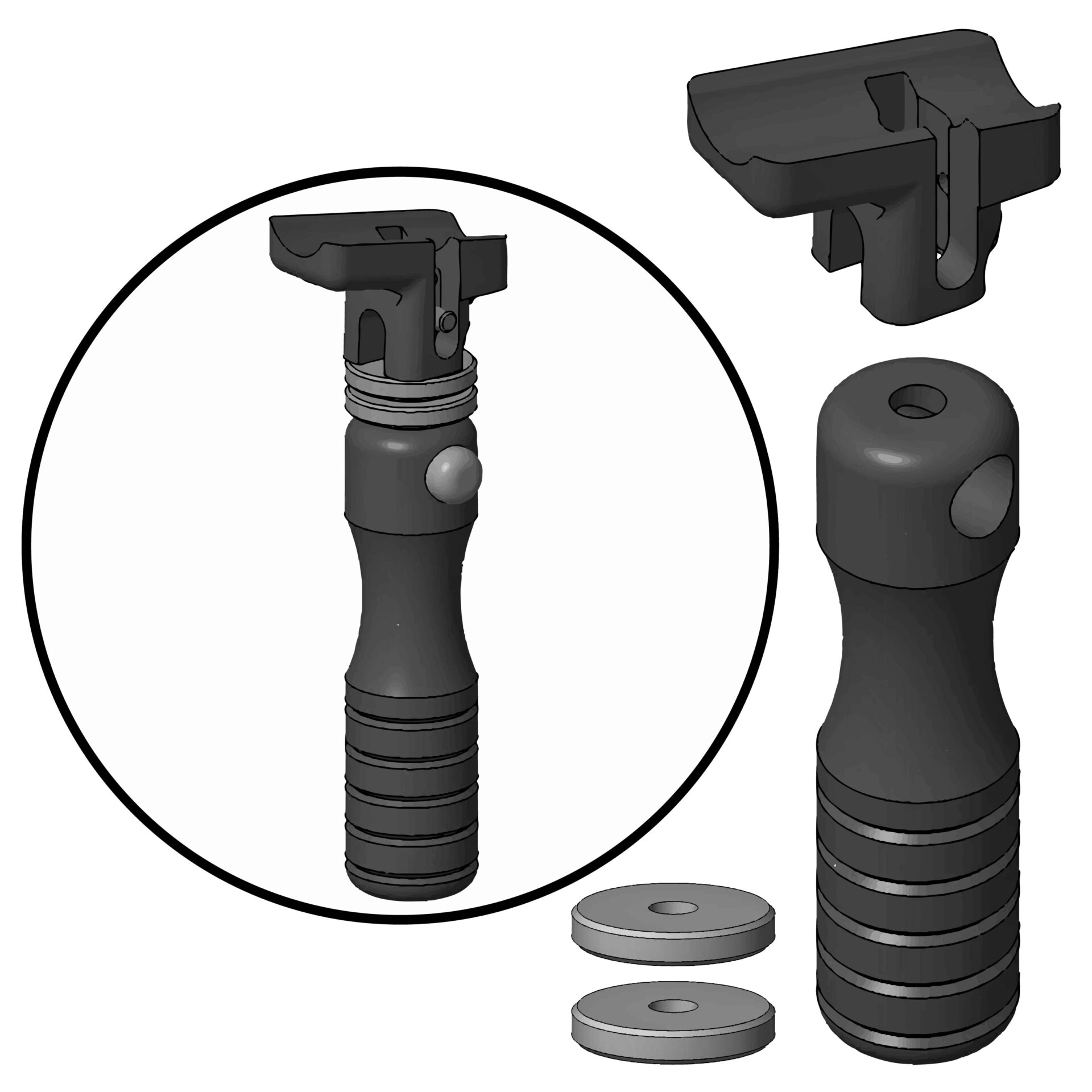 U-BT06-QK: Extended Height Sling Stud Mount Accu-Shot® Precision ...